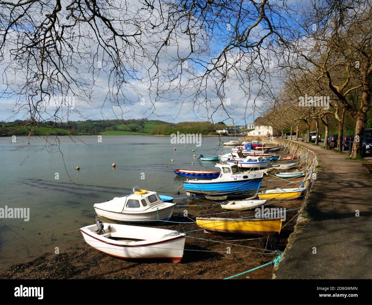 The Truro River at Sunny Corner near Malpas, Cornwall Stock Photo - Alamy