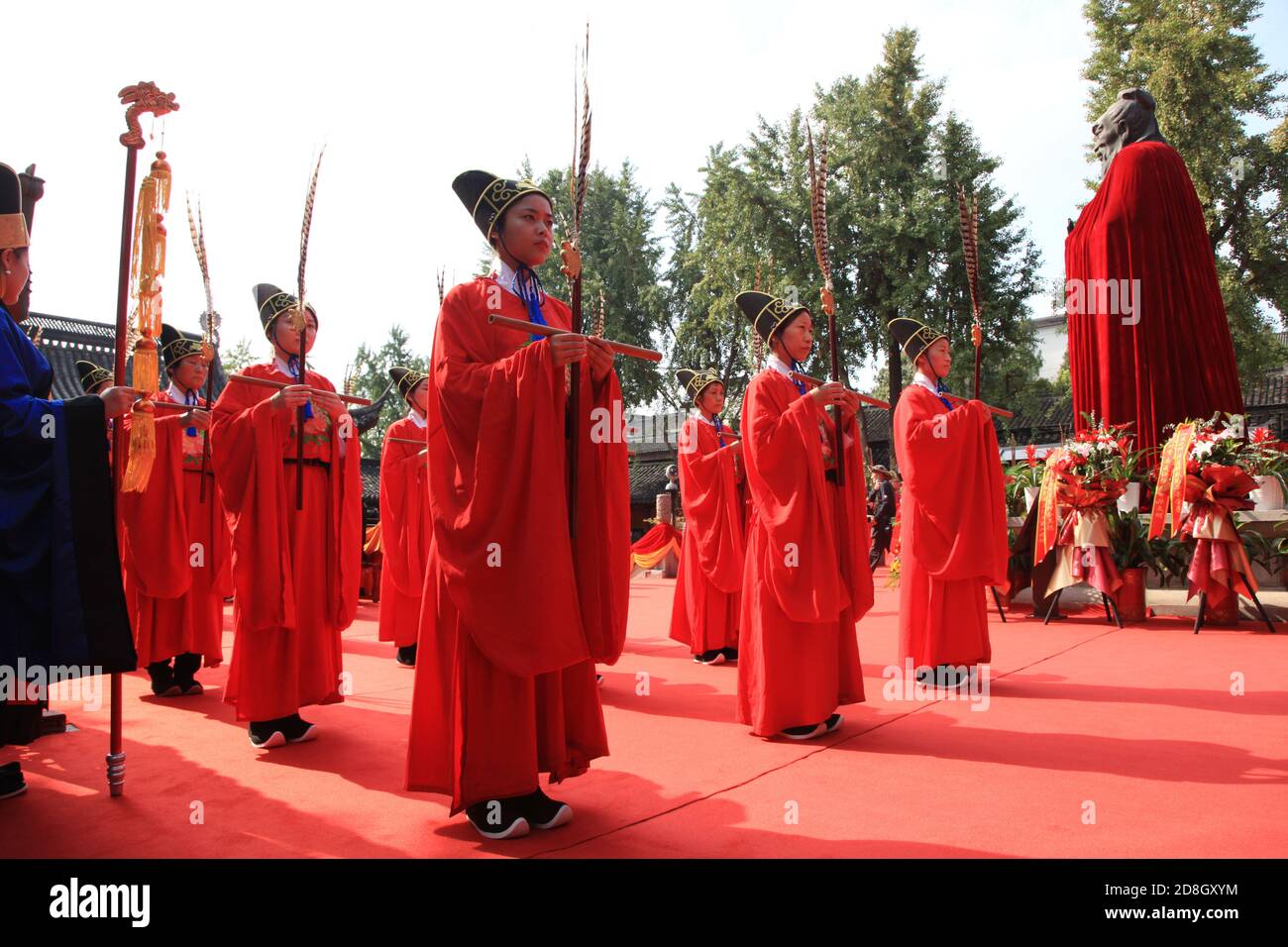 Descendants of Confucius, a Chinese philosopher and politician of the ...