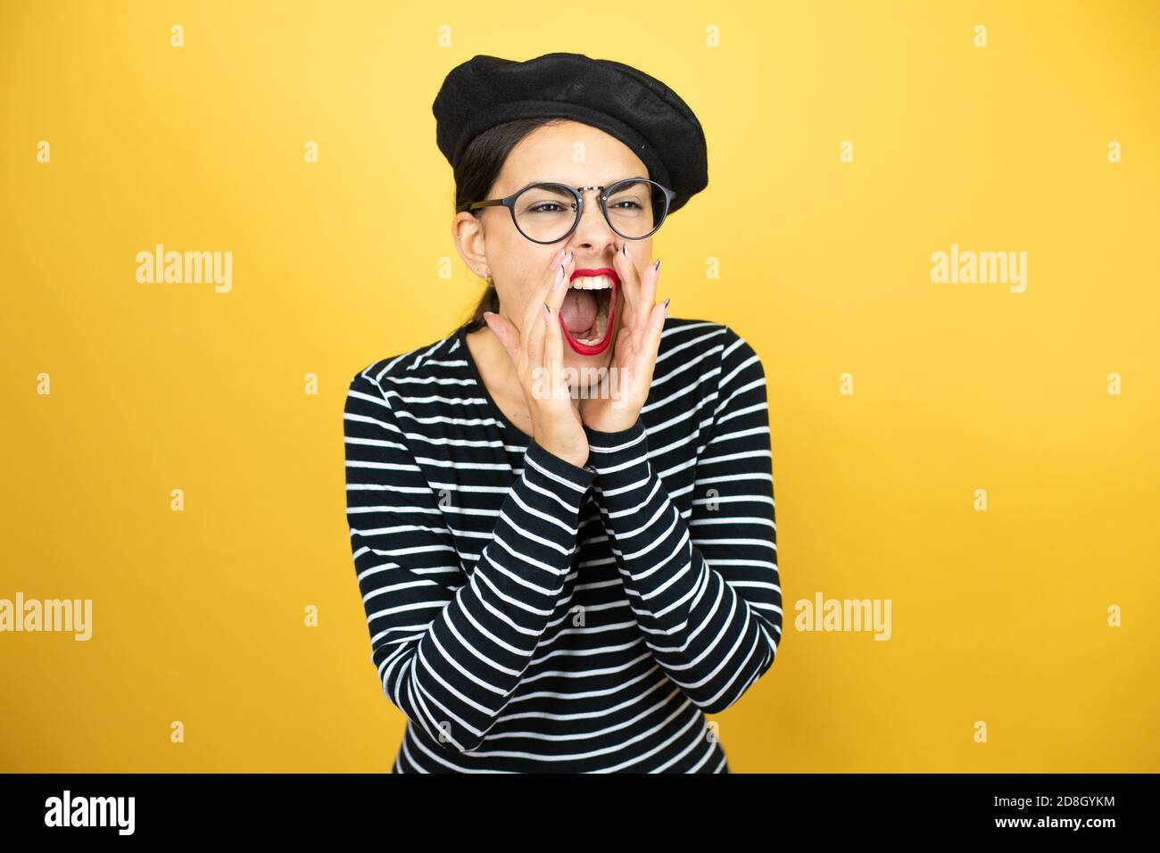 Angry young hispanic woman wearing hi-res stock photography and images ...