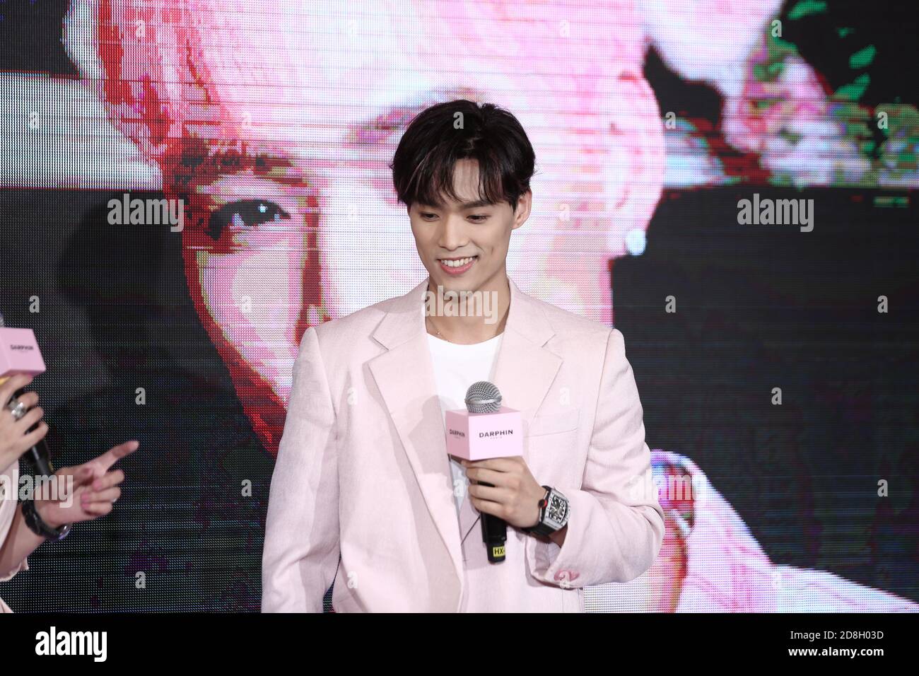Taiwannese actor Jeffrey Tung attends an activity in Beijing, China, 22 ...