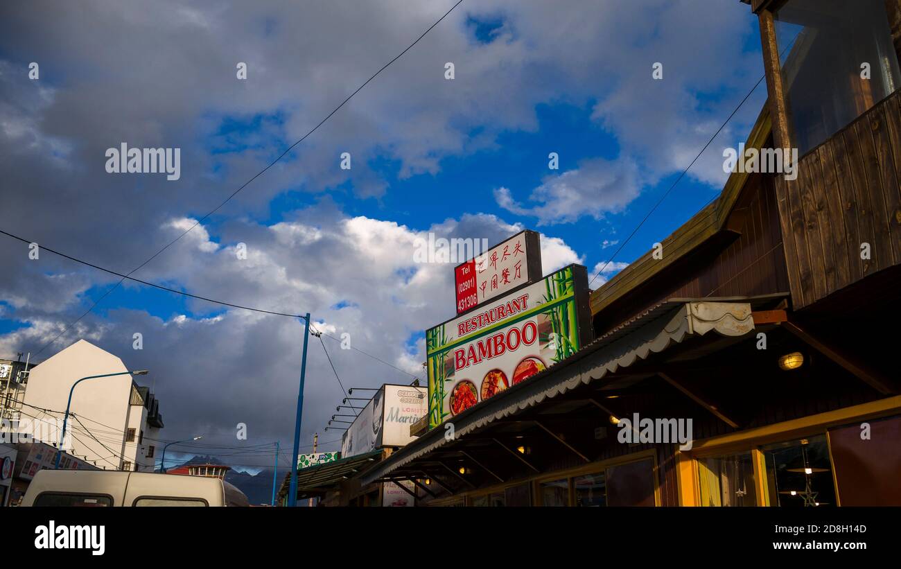 --FILE--The street view of the southernmost city in the world, known as ...