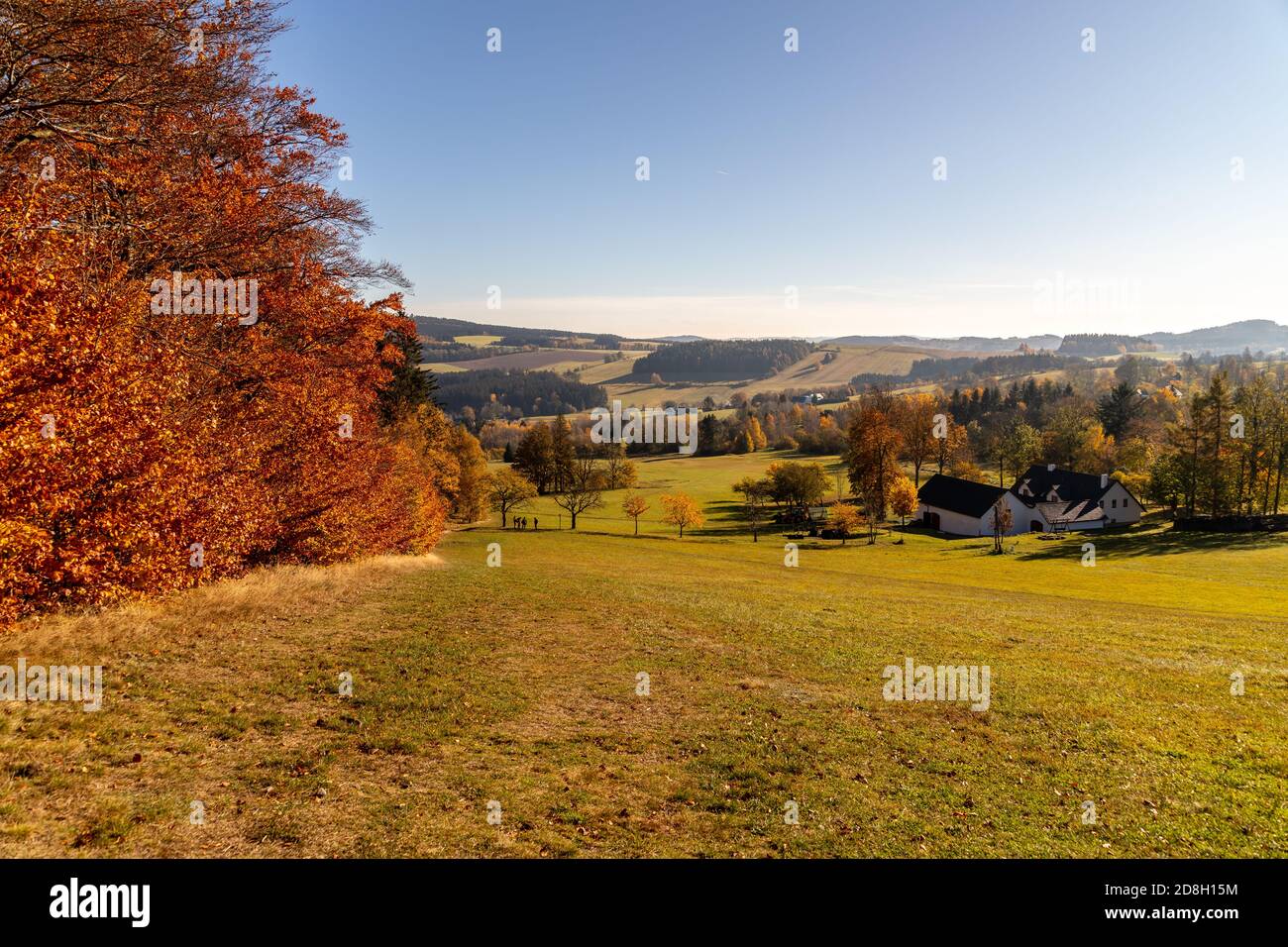 autumn in highland, czech republic Stock Photo - Alamy