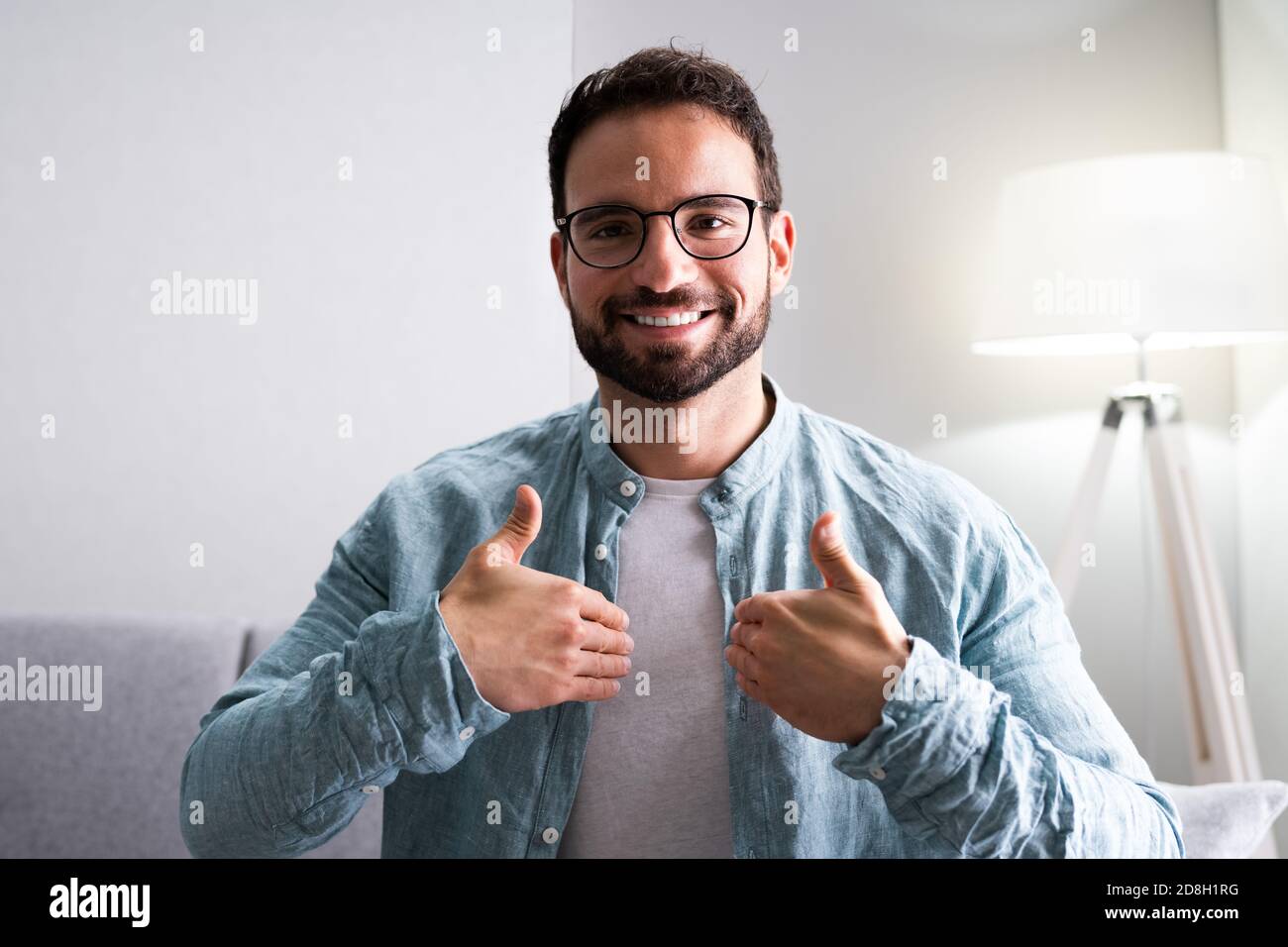 Adult Learning Sign Language For Deaf Disabled Stock Photo - Alamy
