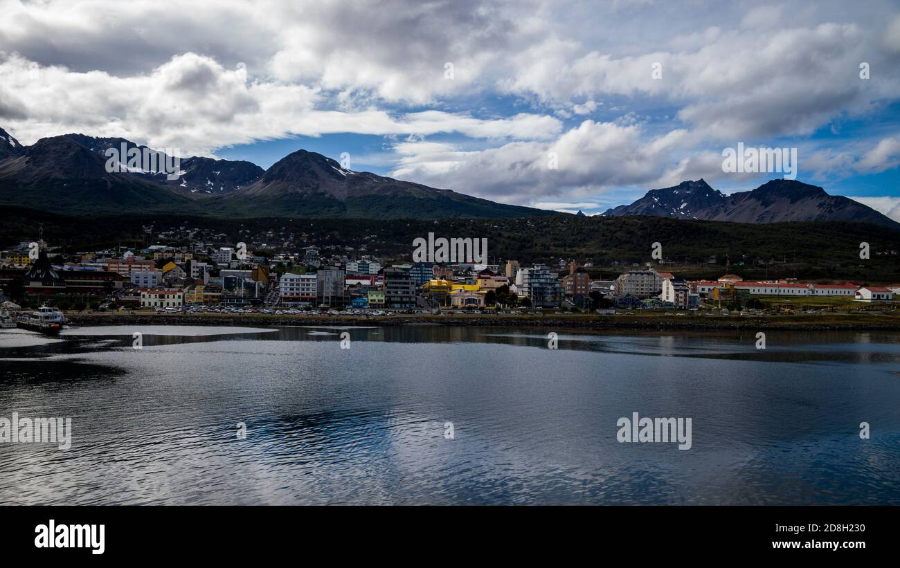 --FILE--The street view of the southernmost city in the world, known as ...