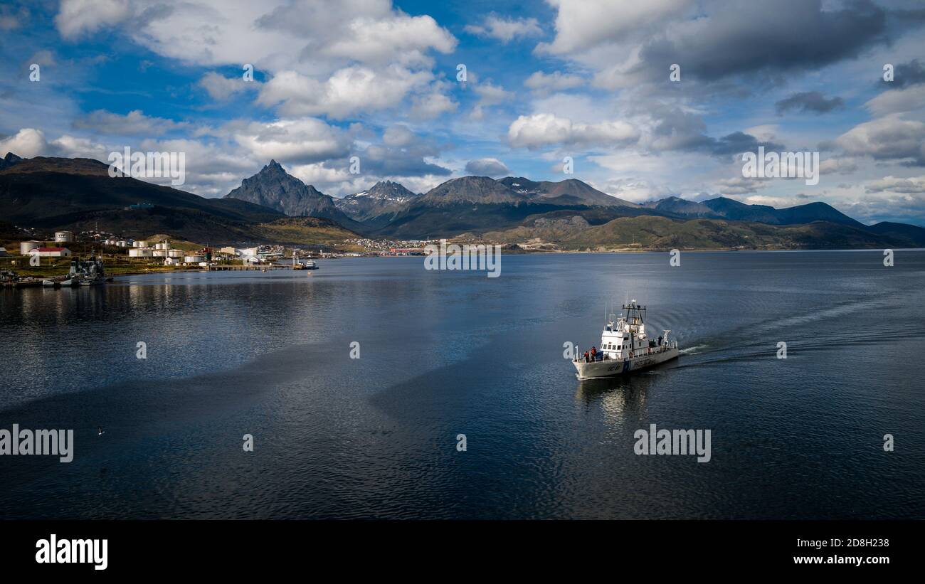 --FILE--The street view of the southernmost city in the world, known as ...