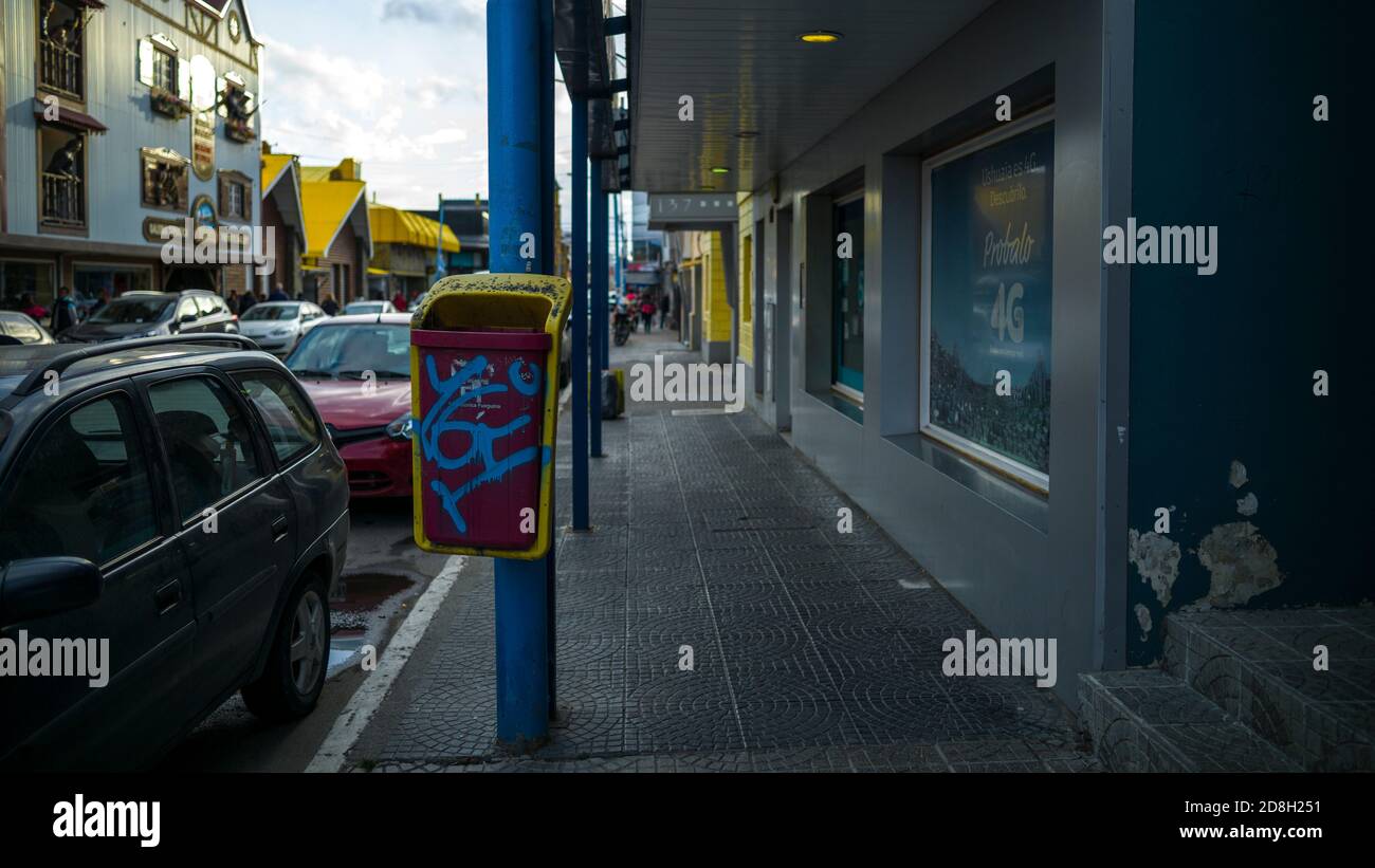 --FILE--The street view of the southernmost city in the world, known as ...