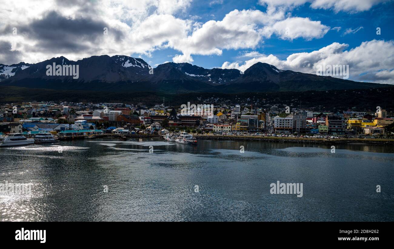--FILE--The street view of the southernmost city in the world, known as ...