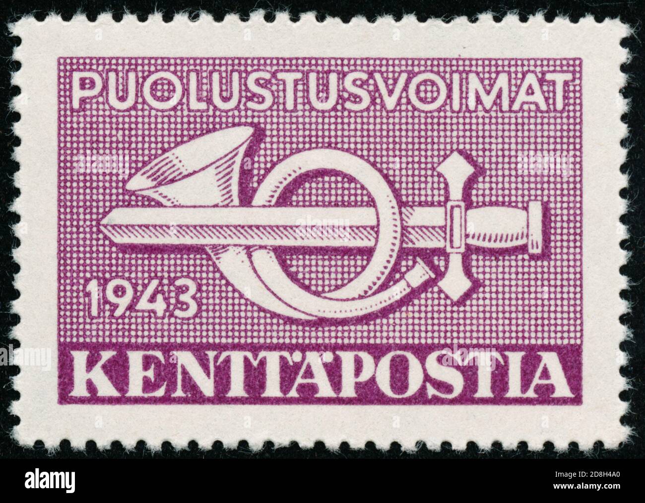 POLTAVA, UKRAINE - October 30, 2020. Vintage stamp printed in Finland ...