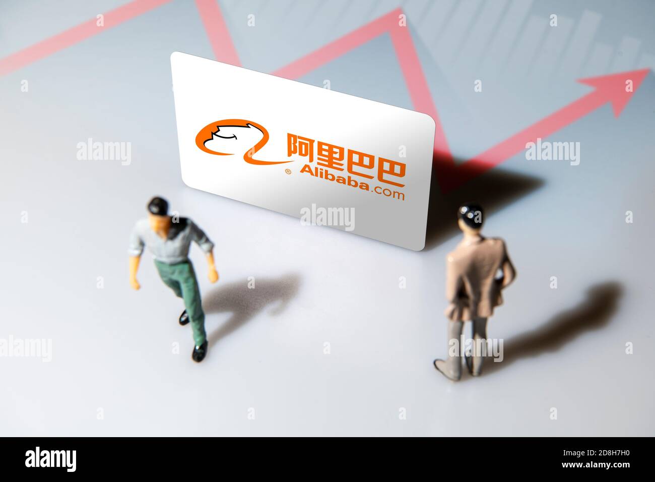 In this unlocated and undated photo, the logo of Alibaba Group, a ...