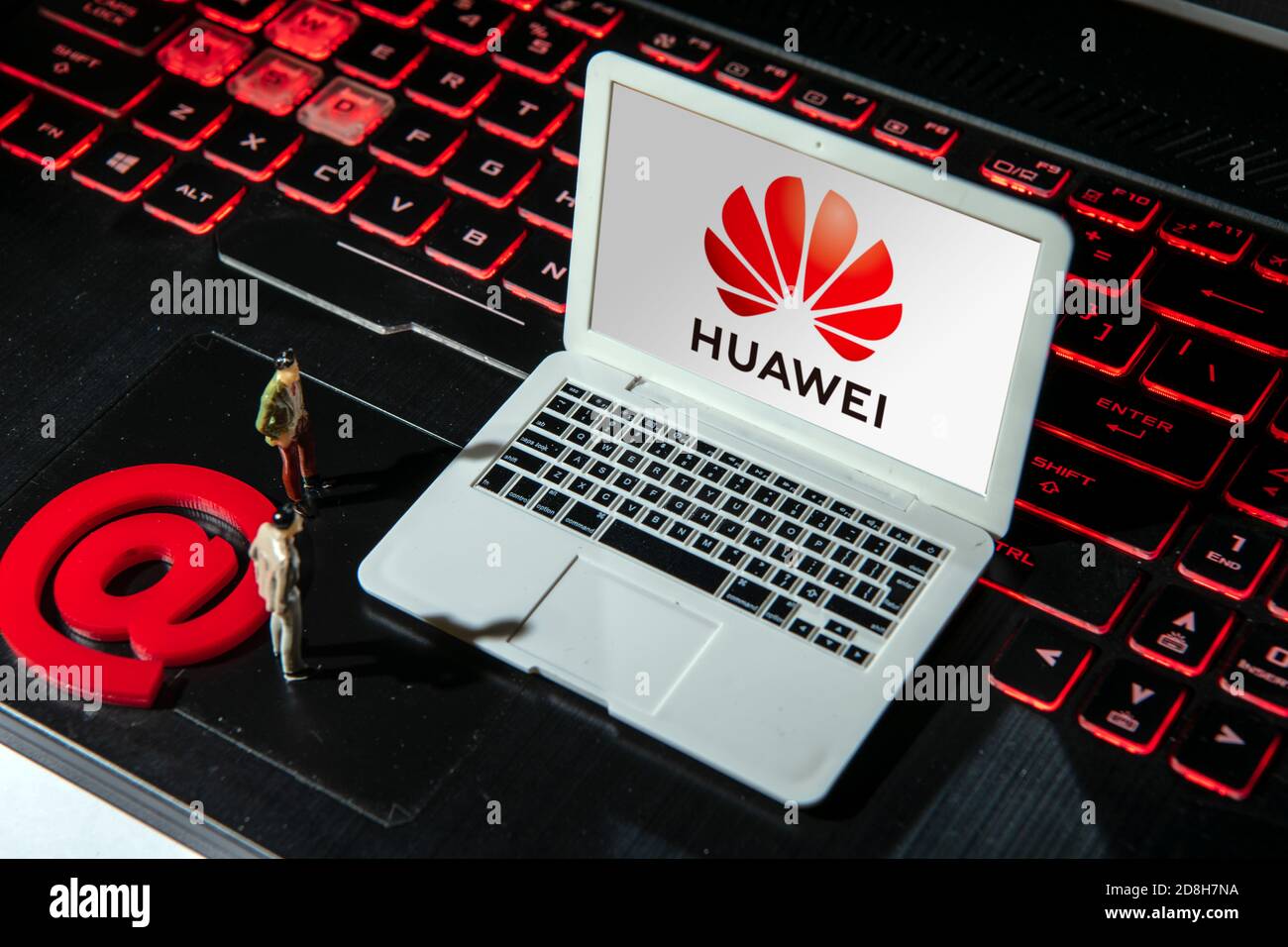 --FILE—In this unlocated photo, the logo of Huawei company is shown, 27 ...