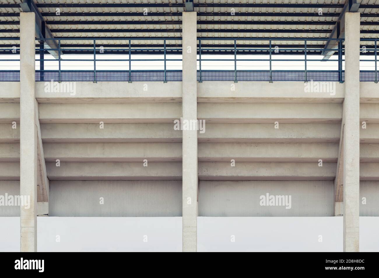 Sports facility. Empty stands in a football stadium Stock Photo - Alamy