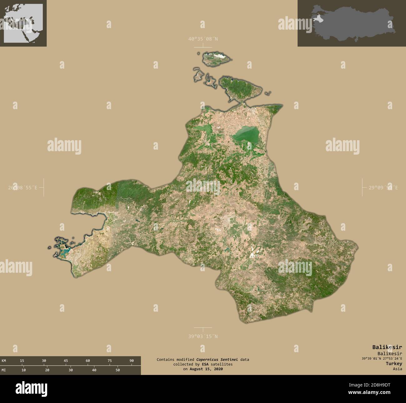 Map of balikesir hi-res stock photography and images - Alamy