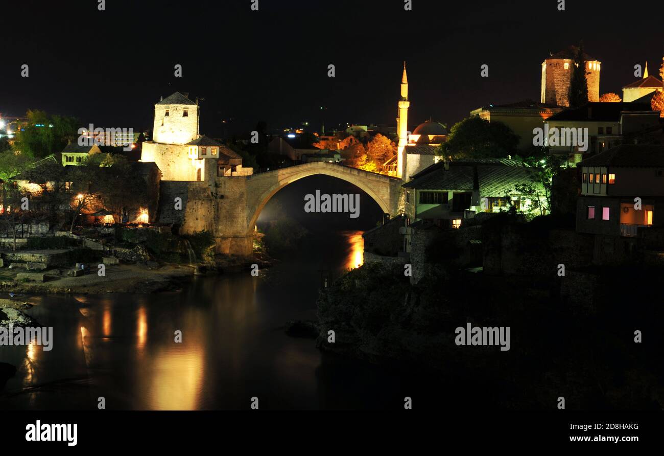 Mostar night hi-res stock photography and images - Alamy