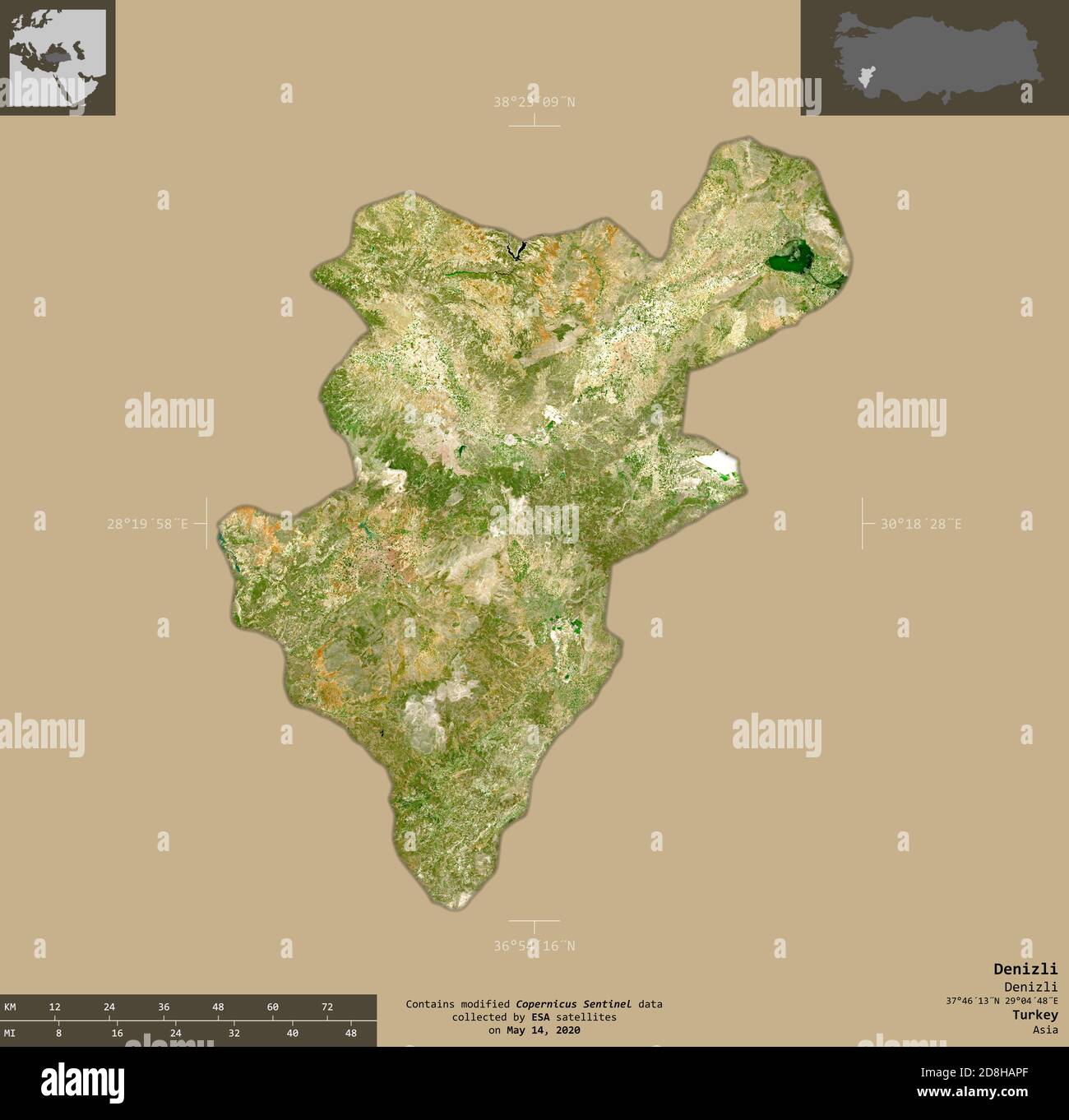 Map of denizli hi-res stock photography and images - Alamy