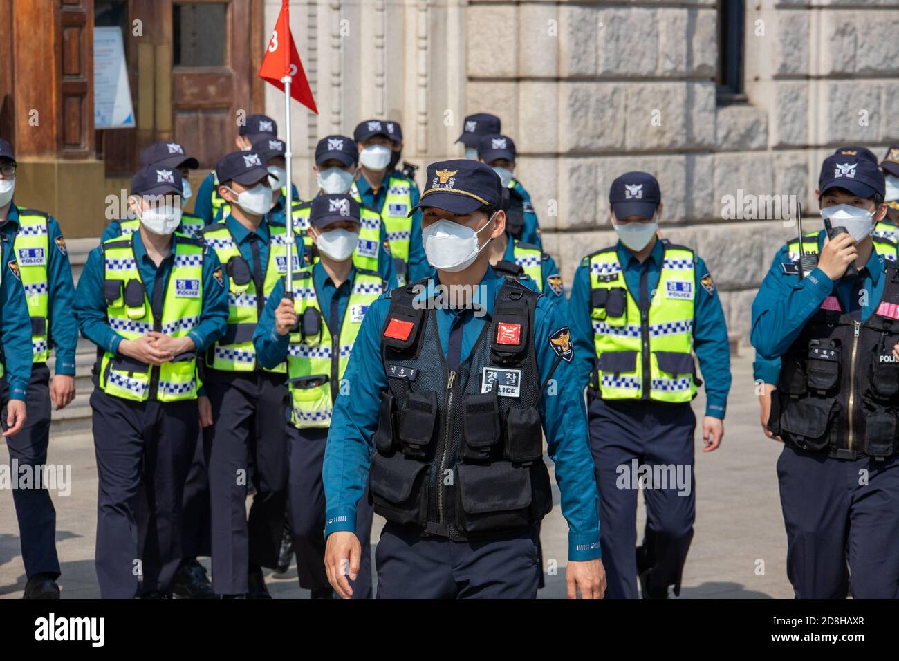 Policeman korean hi-res stock photography and images - Alamy