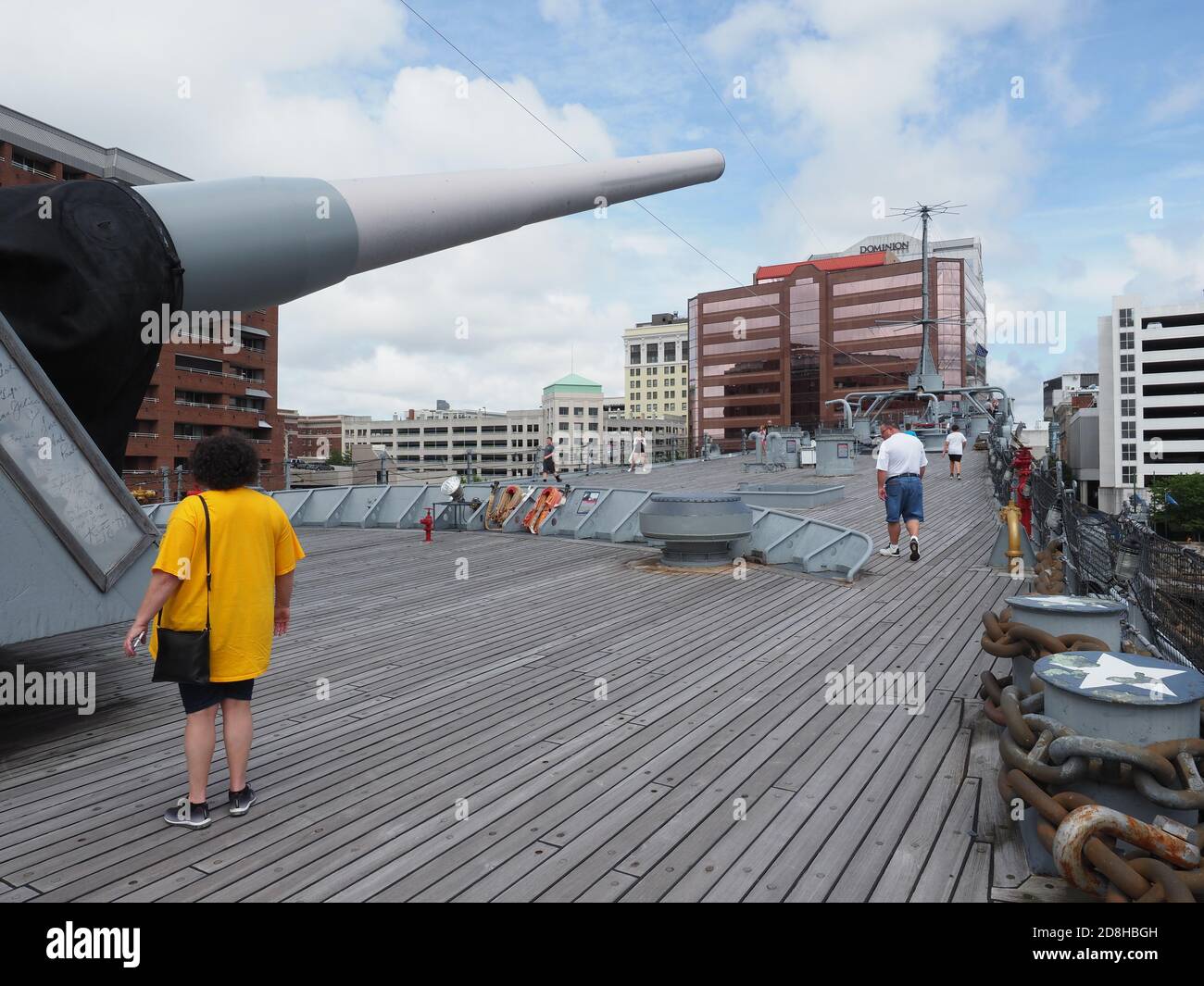 Battleship USS Wisconsin Stock Photo - Alamy