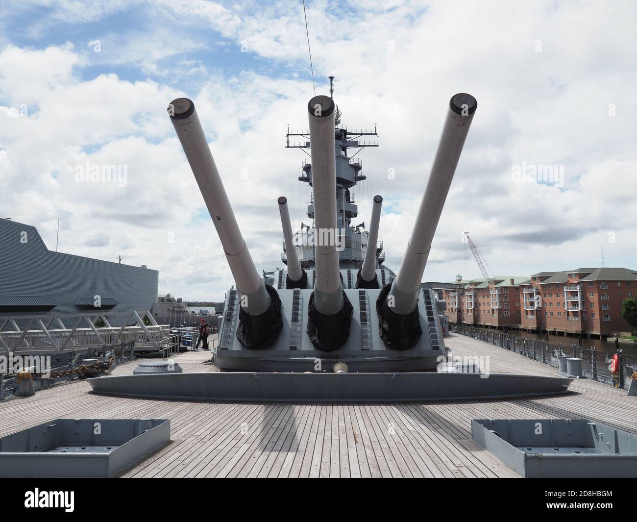 Battleship USS Wisconsin Stock Photo - Alamy