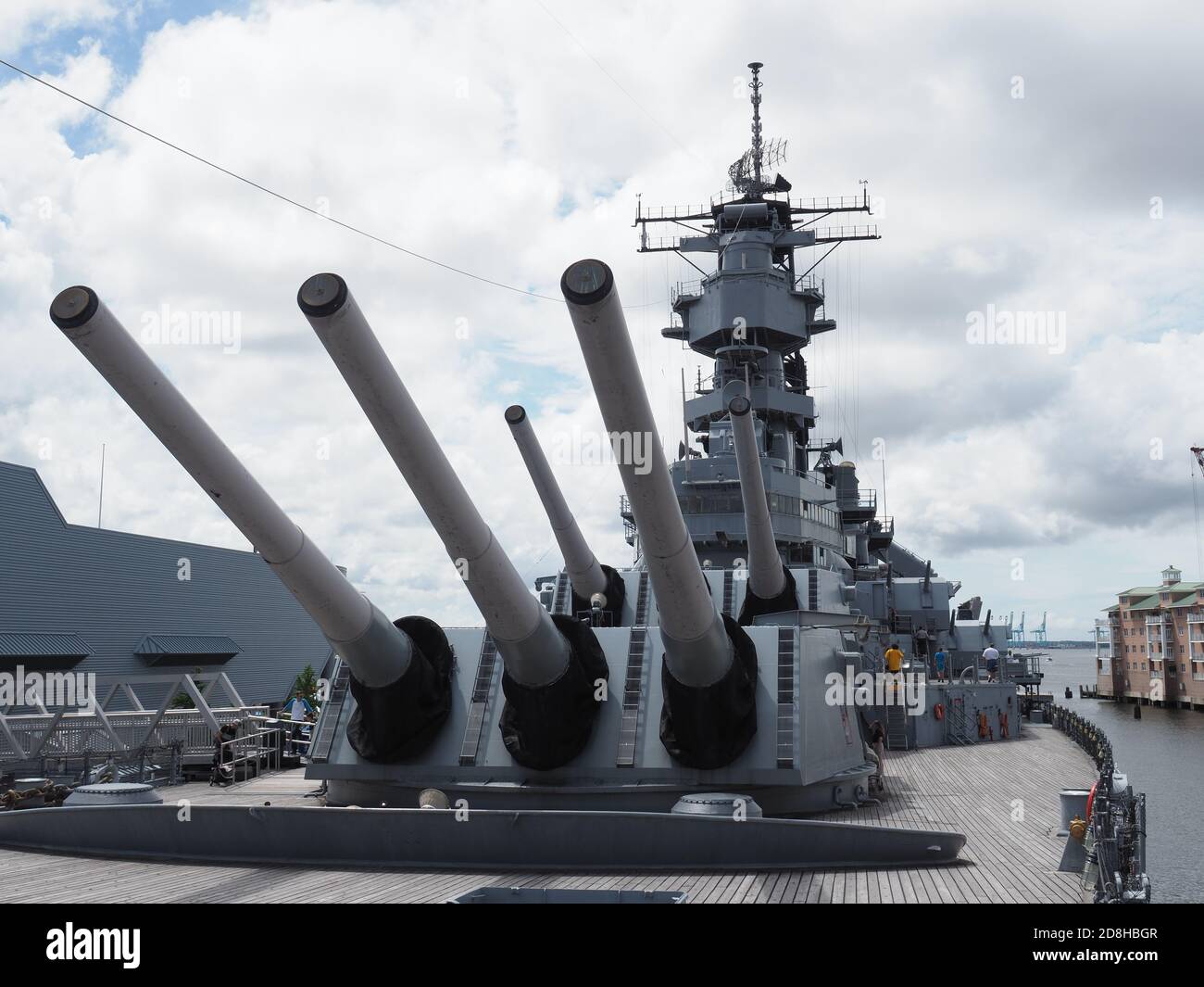Battleship USS Wisconsin Stock Photo - Alamy