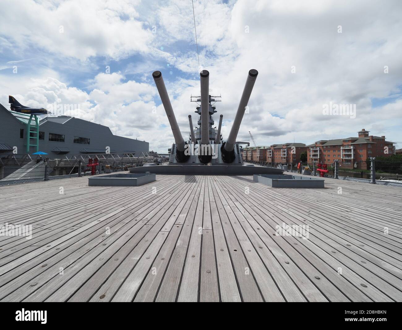 Battleship USS Wisconsin Stock Photo - Alamy