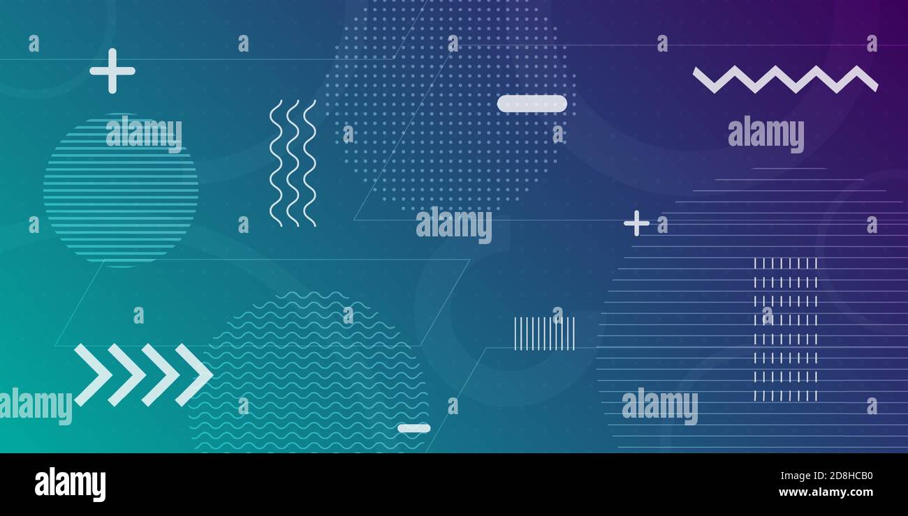 Colorful abstract background using minimal geometry as an element Stock ...