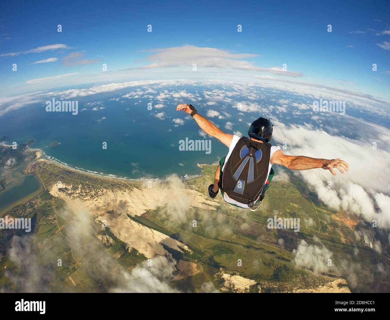 Diving back sky water hi-res stock photography and images - Alamy