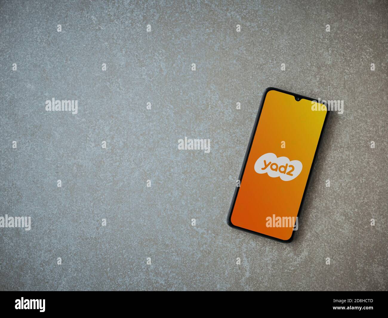 Lod, Israel - July 8, 2020: yad2 app launch screen with logo on the ...