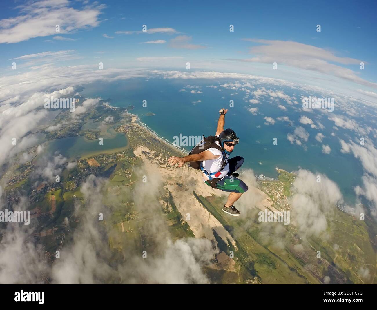 Diving back sky water hi-res stock photography and images - Alamy