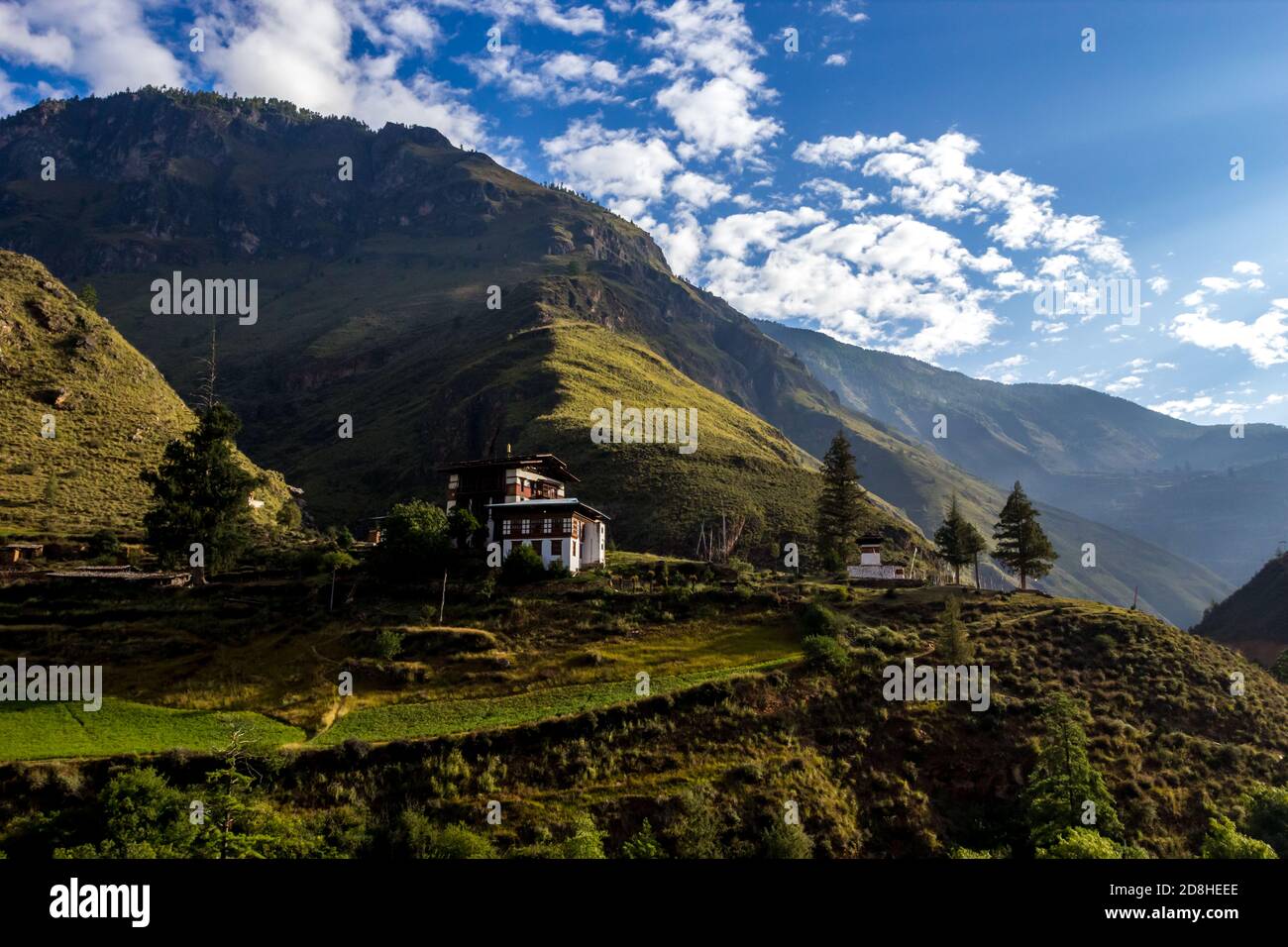 In this undated photo, the capital of Bhutan is surrounded by mountains, in Thimphu, Kingdom of ...