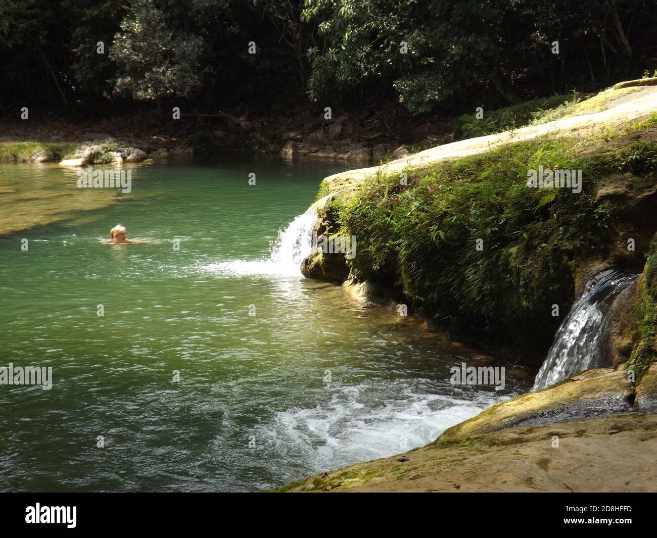Wild swimming cuban river Stock Photo - Alamy
