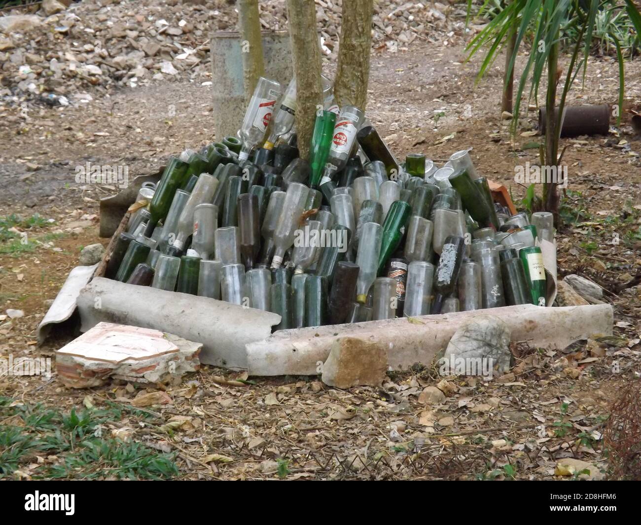 Cuban Rum graveyard Stock Photo - Alamy