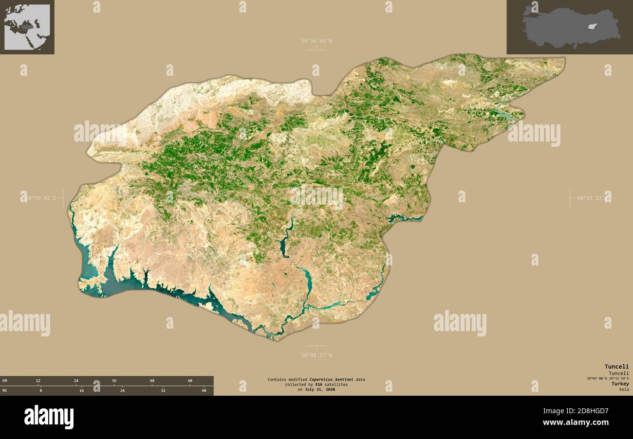 Tunceli outline map hi-res stock photography and images - Alamy