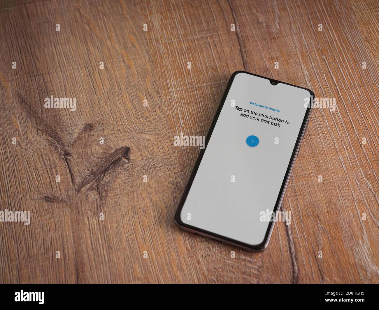 Lod, Israel - July 8, 2020: Any.Do app launch screen with logo on the ...