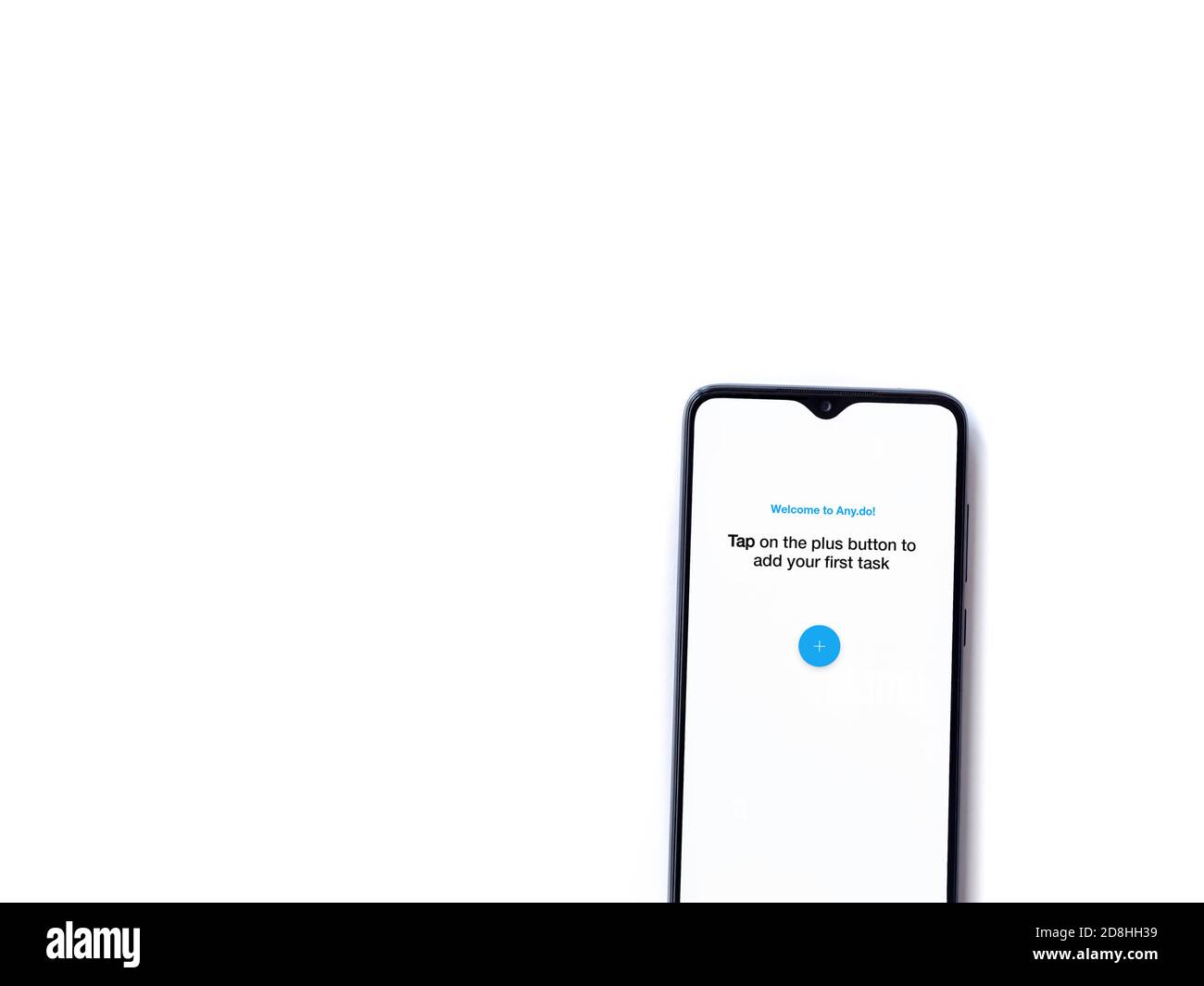 Lod, Israel - July 8, 2020: Any.Do app launch screen with logo on the ...