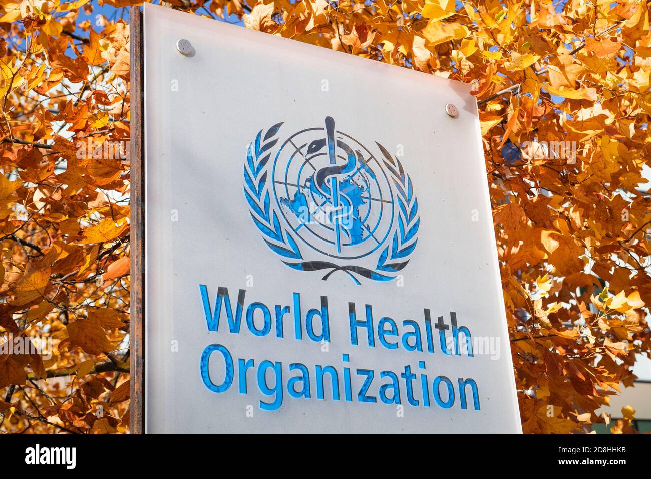 World health organization logo hi-res stock photography and images - Alamy