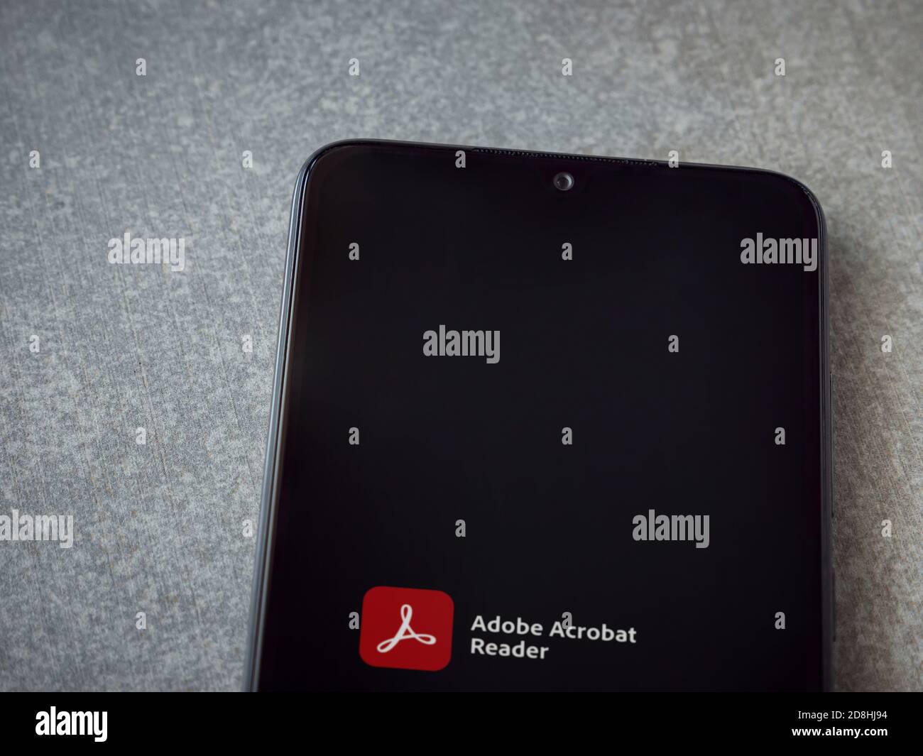 Lod, Israel - July 8, 2020: Adobe Acrobat Reader app launch screen with ...