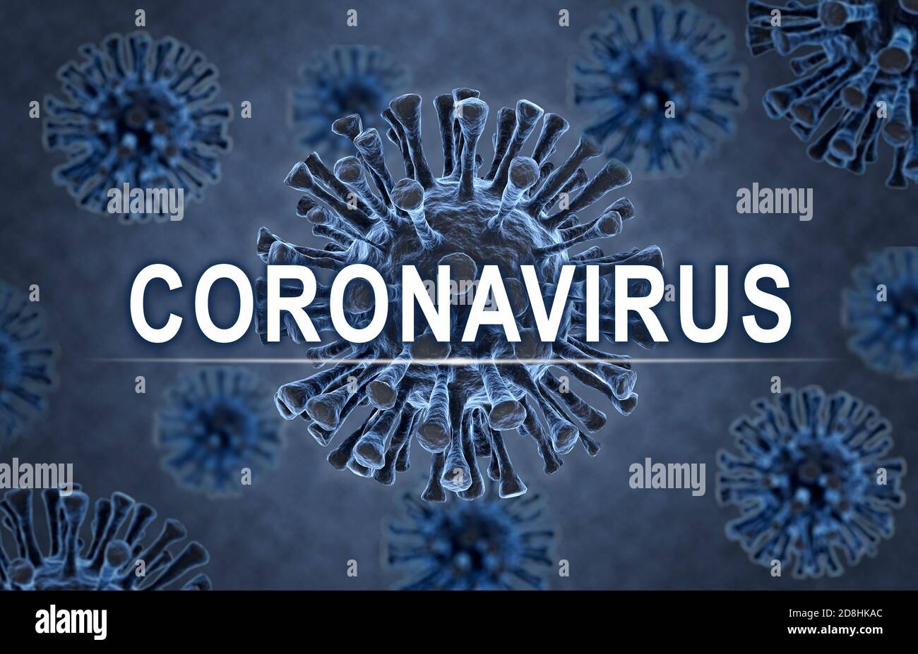 Medicine concept of virus covid 19 with title word CORONAVIRUS Stock ...