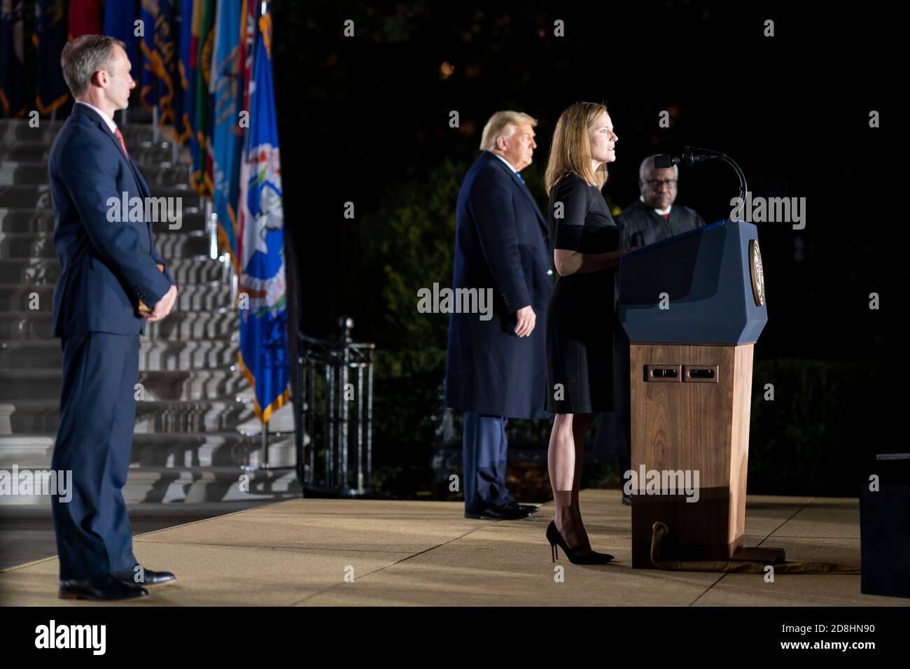 Supreme Court Associate Justice Amy Coney Barrett delivers remarks ...