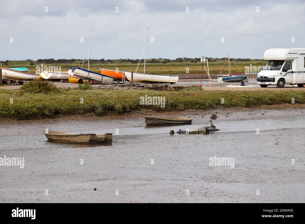 sailing boats on dry land, by river Stock Photo - Alamy