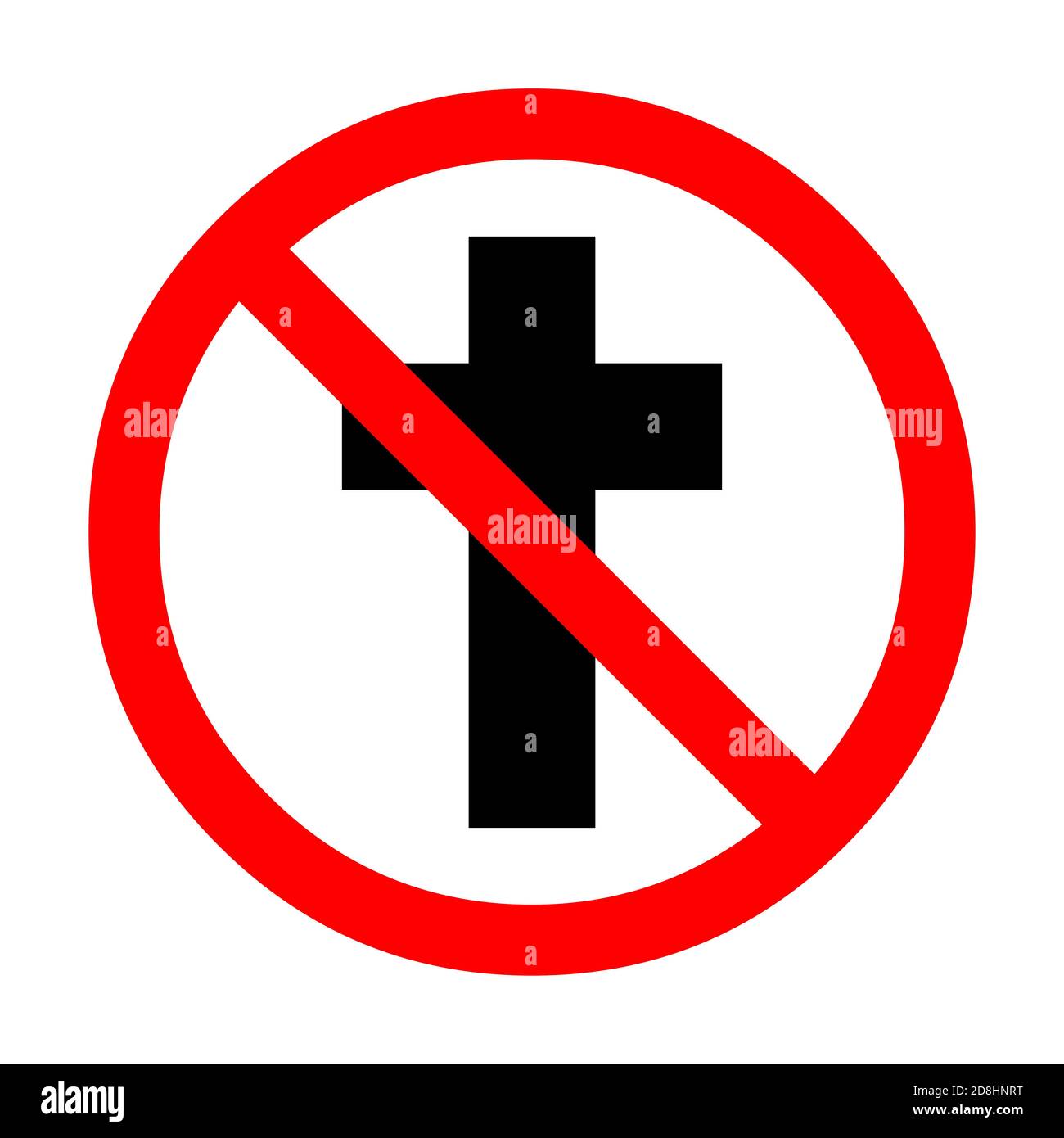 No religious cross sign Stock Photo - Alamy