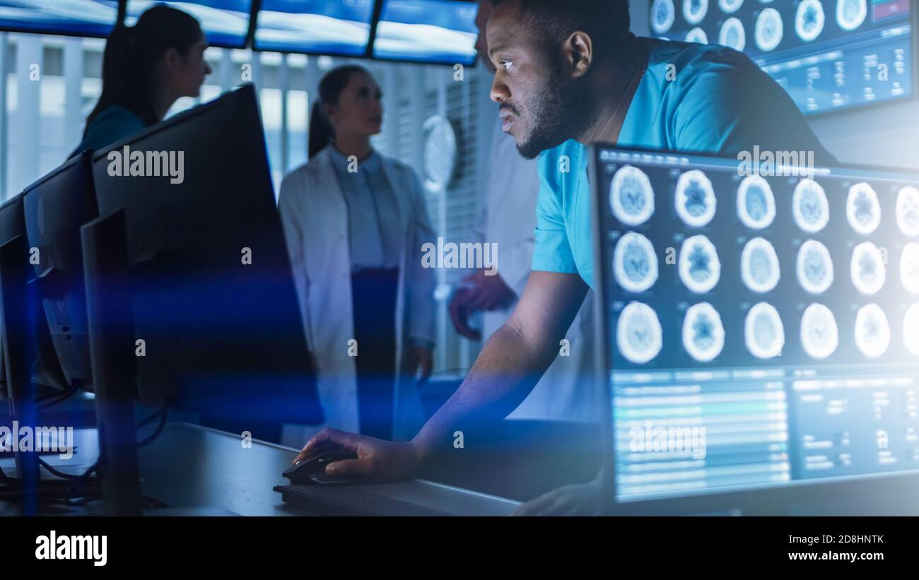 Male scientist neurologist working hi-res stock photography and images ...