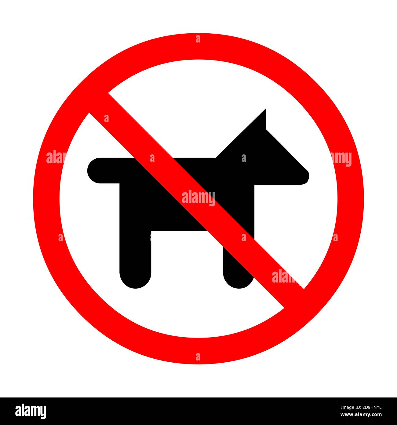 No dogs sign illustration Stock Photo - Alamy