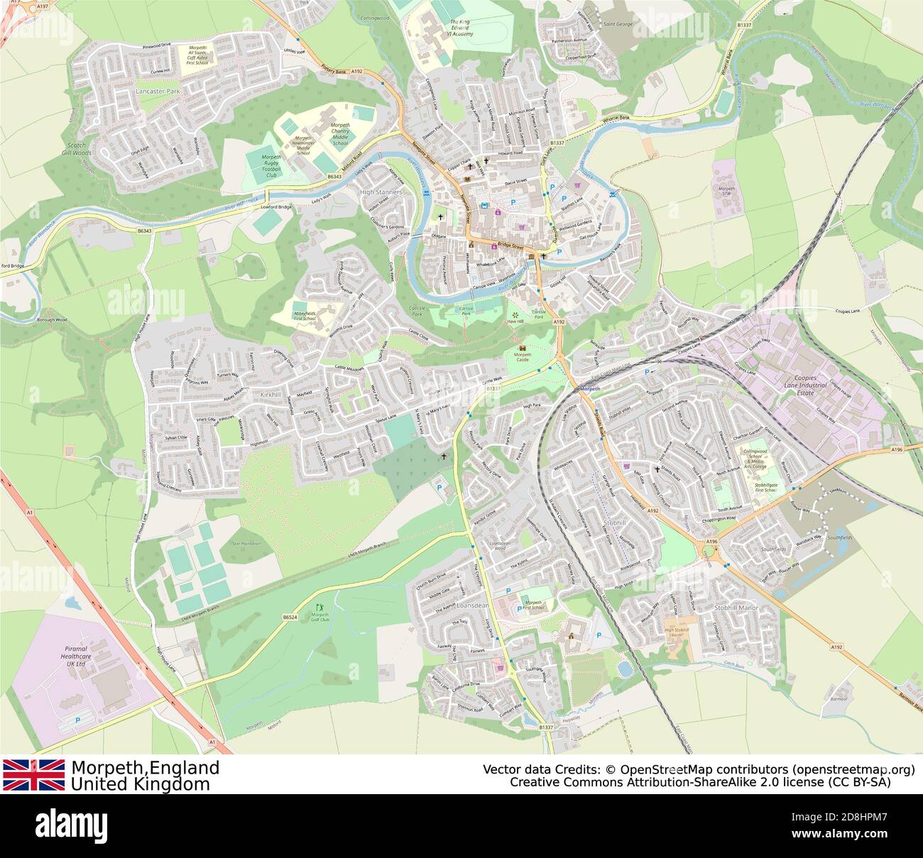 Morpeth Map High Resolution Stock Photography and Images - Alamy