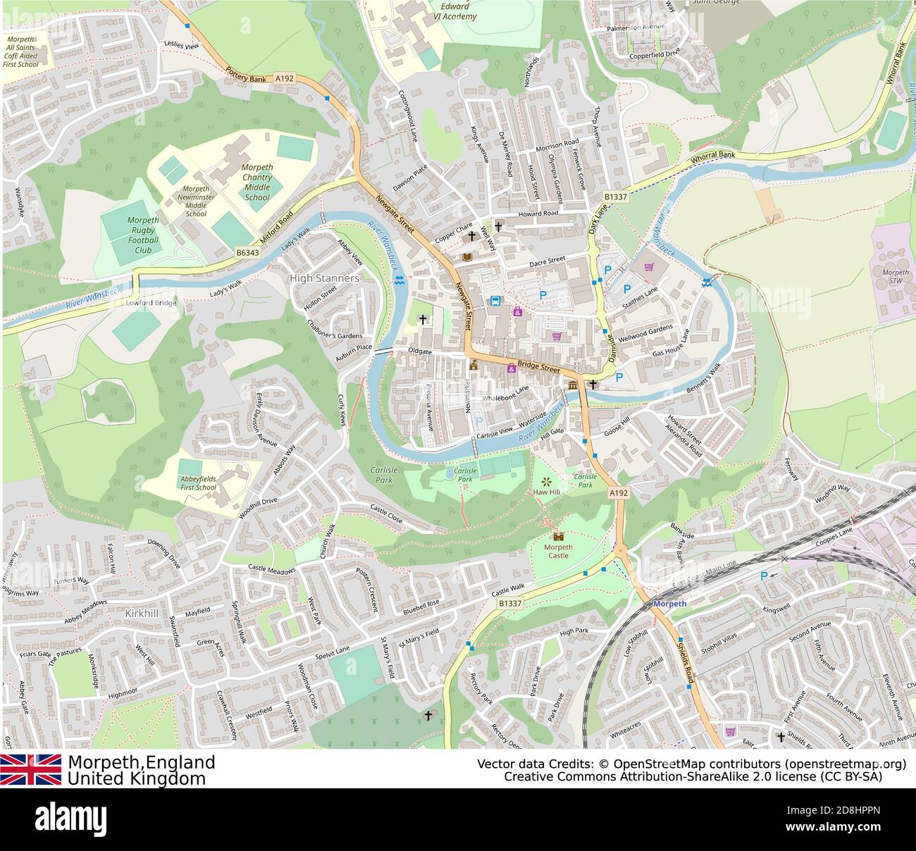 Morpeth Map High Resolution Stock Photography and Images - Alamy