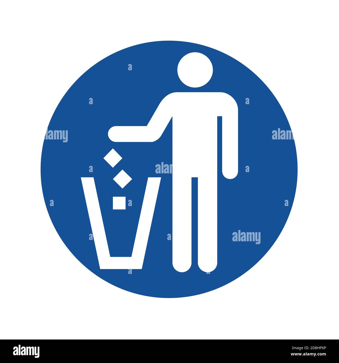 Garbage symbol icon illustration Stock Photo - Alamy
