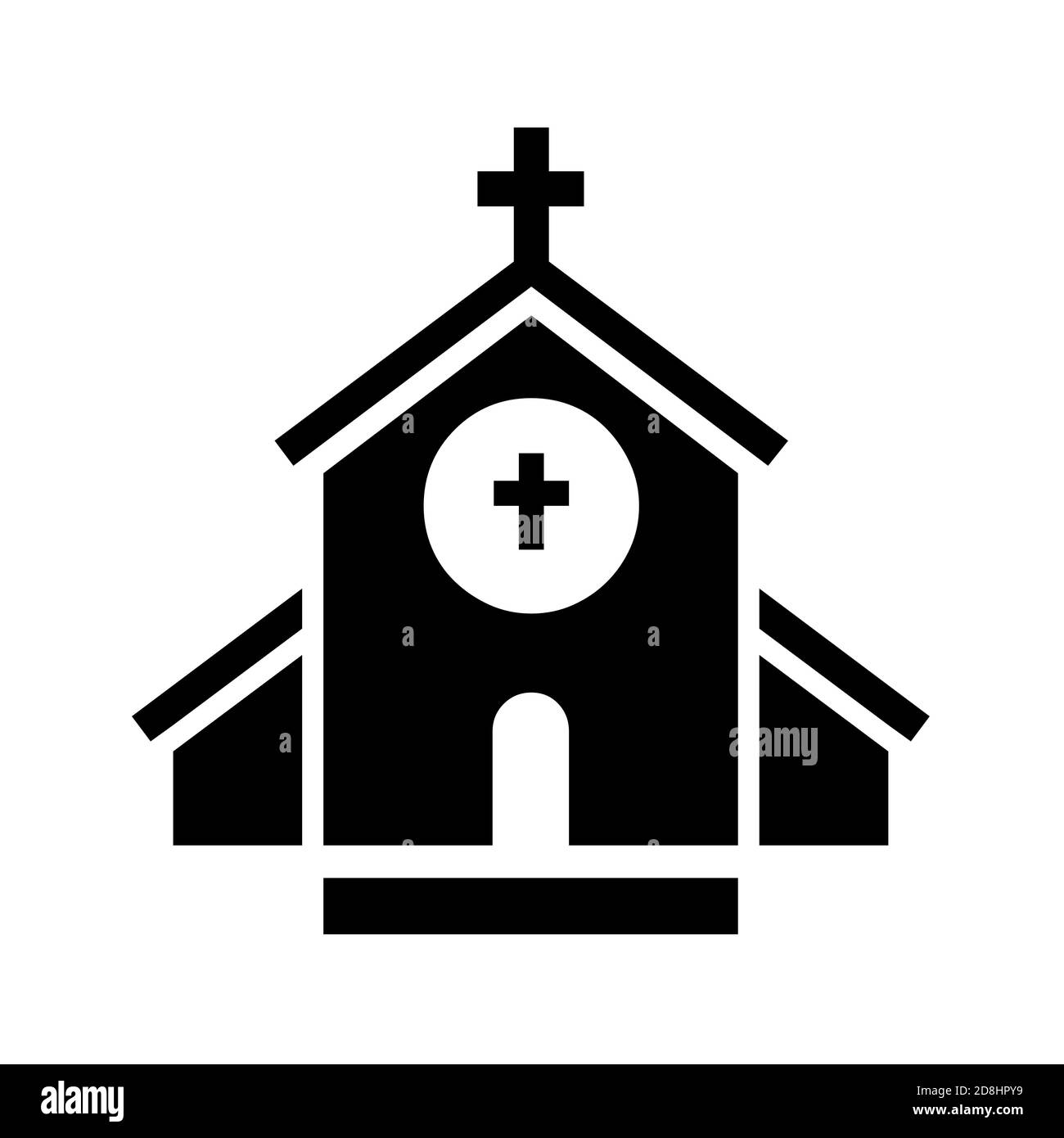 Christian church symbol icon Stock Photo - Alamy