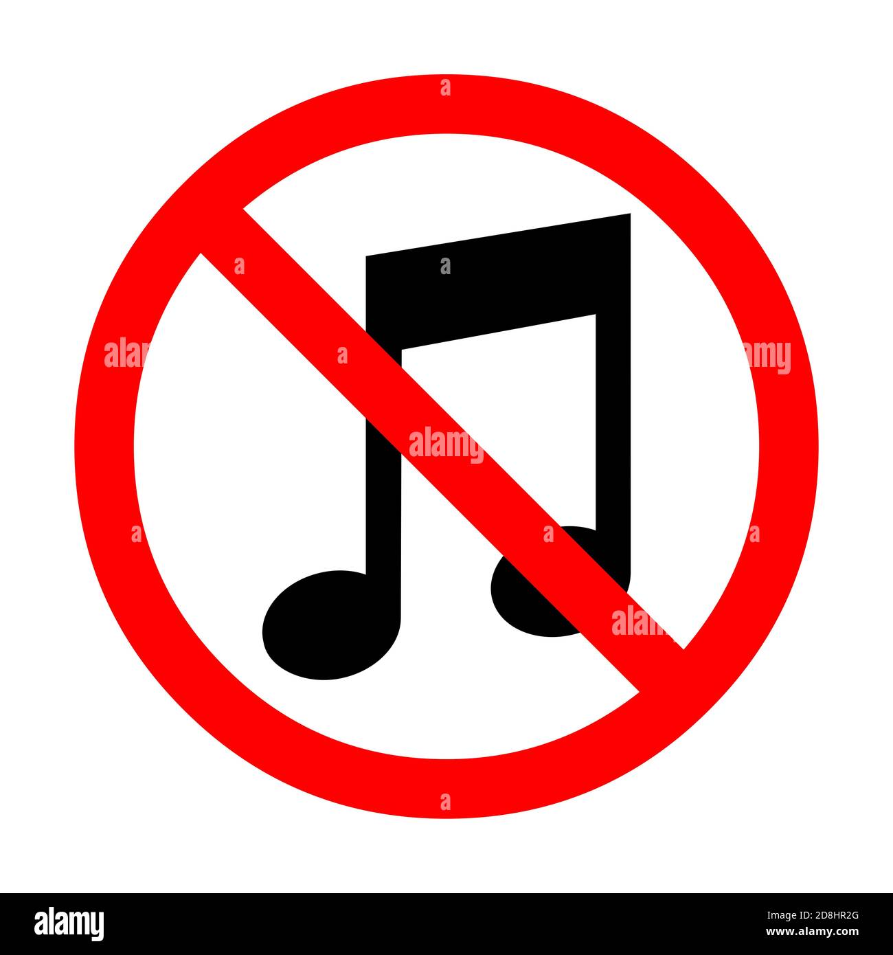 No music sign Stock Photo - Alamy