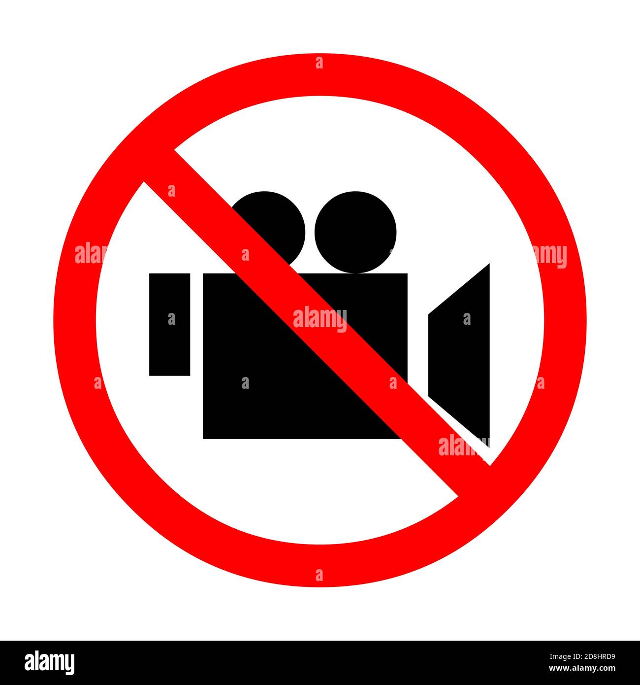 No video sign Stock Photo - Alamy