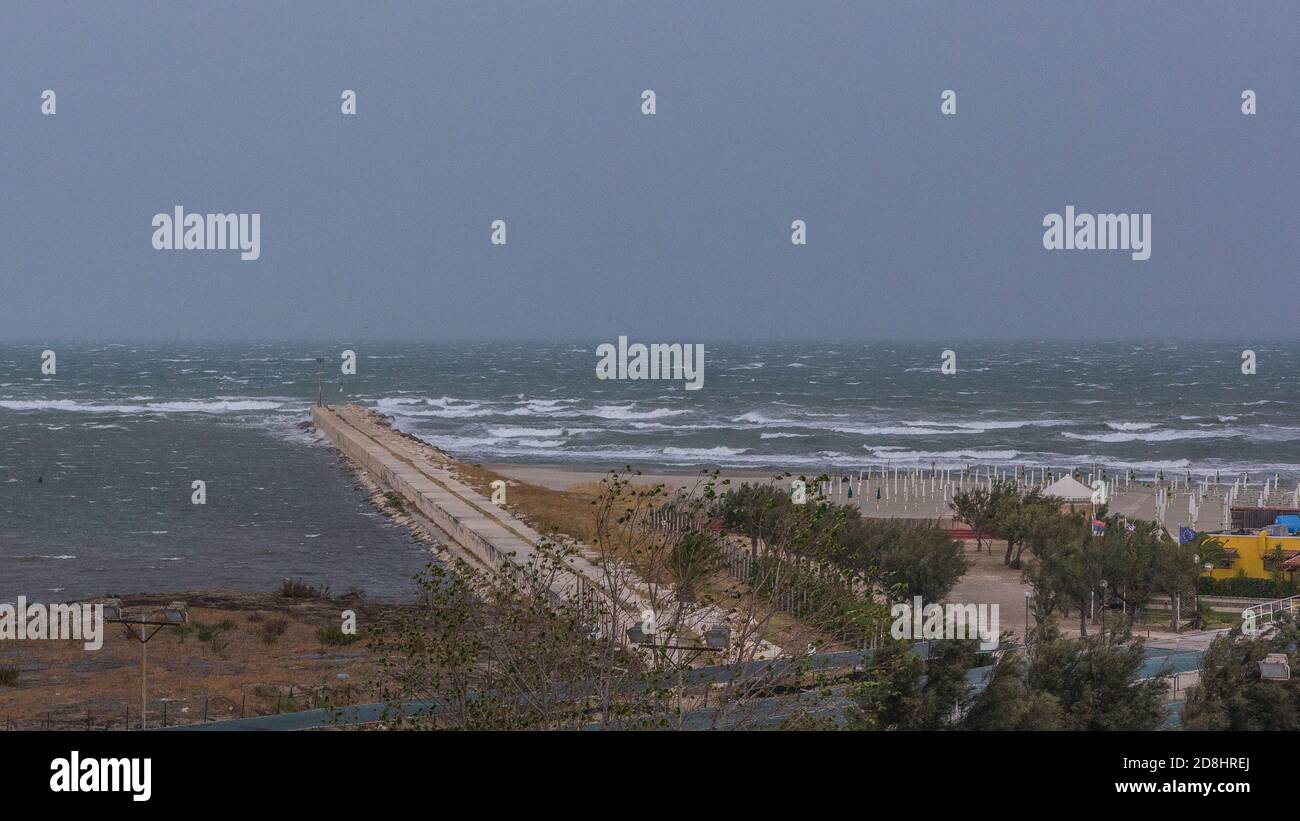 View on the sea dock Stock Photo - Alamy