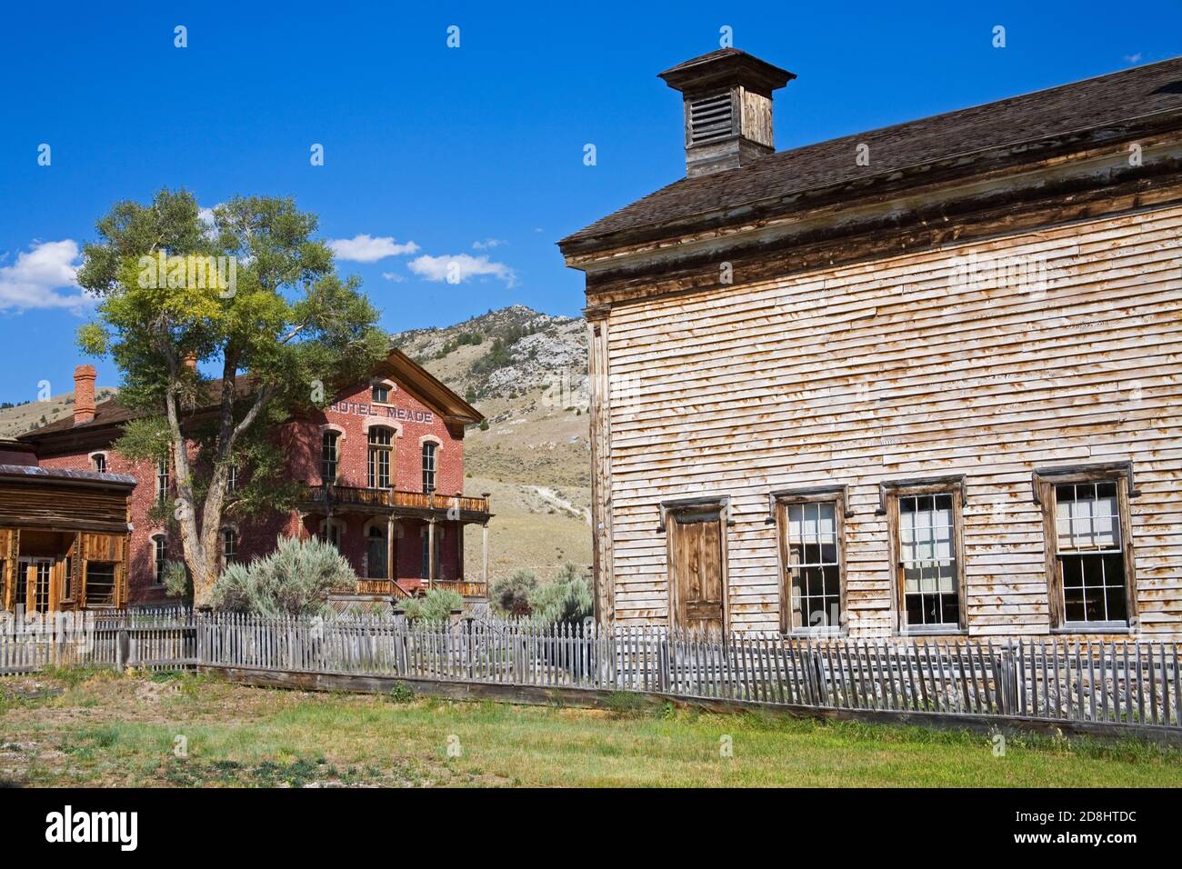School House, Bannack State Park Ghost Town, Dillon, Montana, USA Stock ...