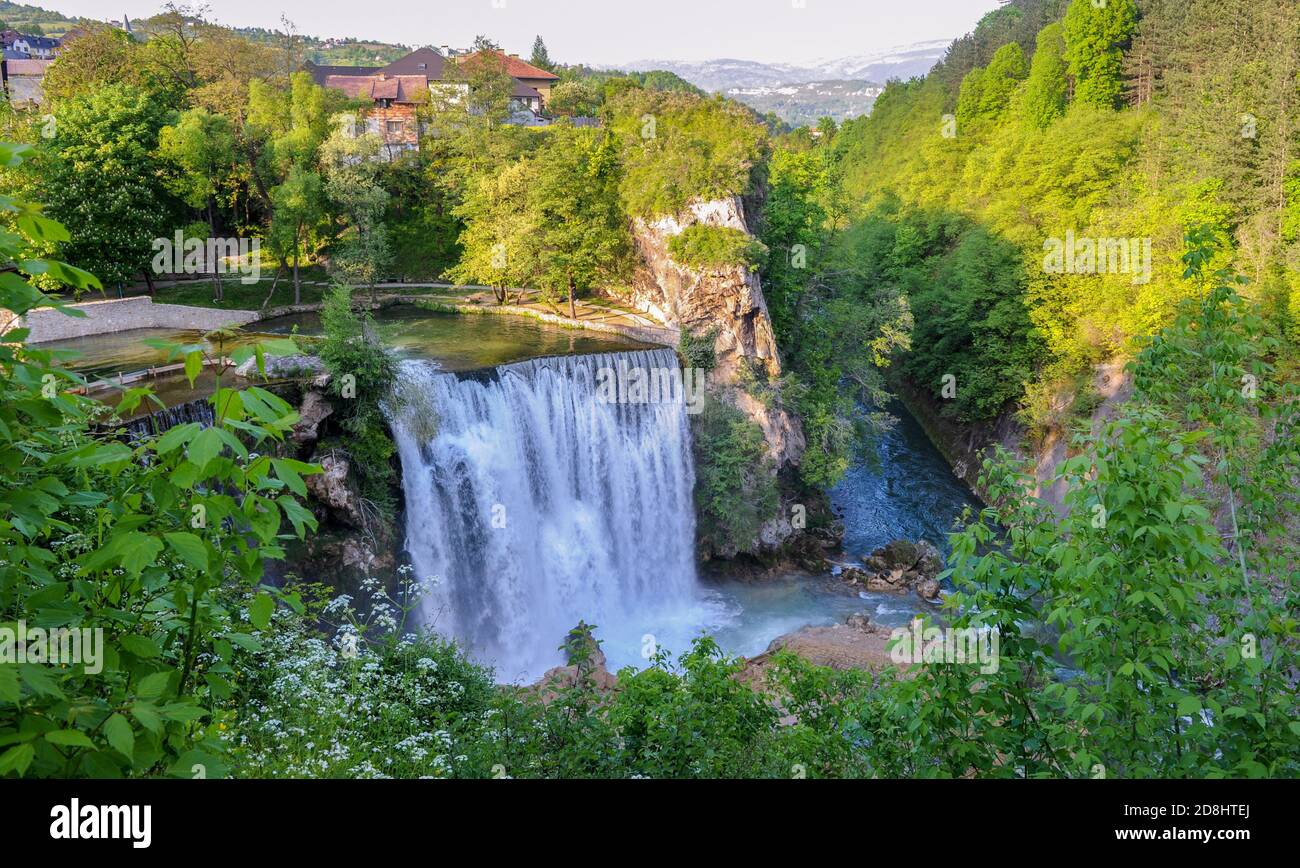 Jajce waterfall hi-res stock photography and images - Alamy